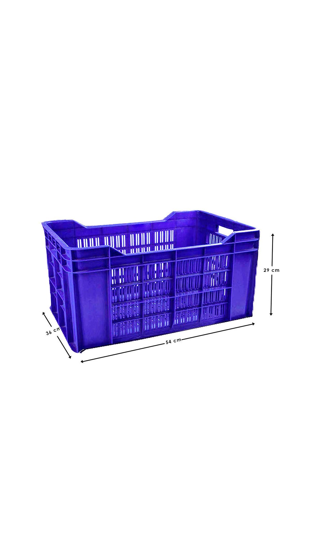 Heavy Duty Plastic Crate Multipurpose Crates Storage and Organizer for ...